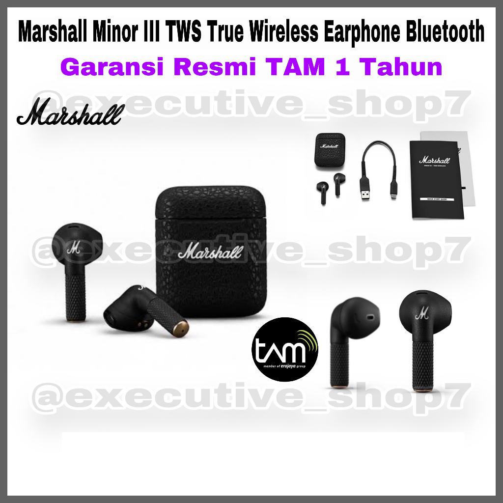 Jual Marshall Minor III TWS True Wireless Earphone Bluetooth - Garansi ...