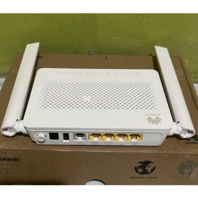 Jual ONT GPON_Huawai HG8145V5 Echolife (PORT BIRU) Plus ADAPTOR | Shopee Indonesia