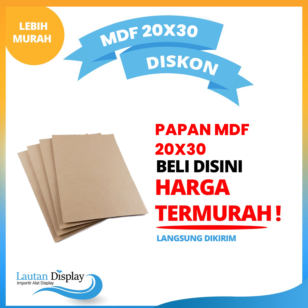 Jual Papan MDF Cokelat List Hitam Ukuran 20x30 Tebal 6 mm Halus dan ...