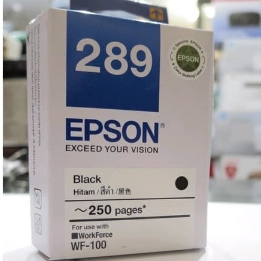 Jual Cartridge Tinta Epson 289 T289 Black Printer Workforce WF100 WF ...