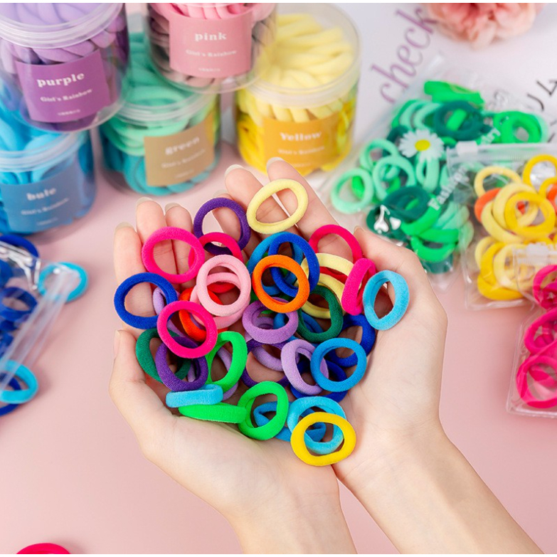Jual 50Pc Ikat Rambut Lucu Anak Perempuan Ring Donut CBKS LC | Shopee ...