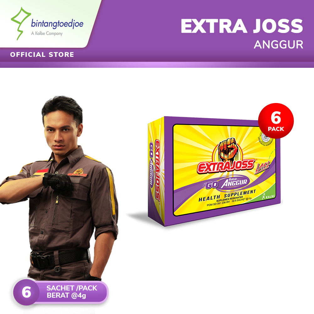 Jual Extra Joss Laki Anggur 6 Pack (36 Sachet) | Shopee Indonesia