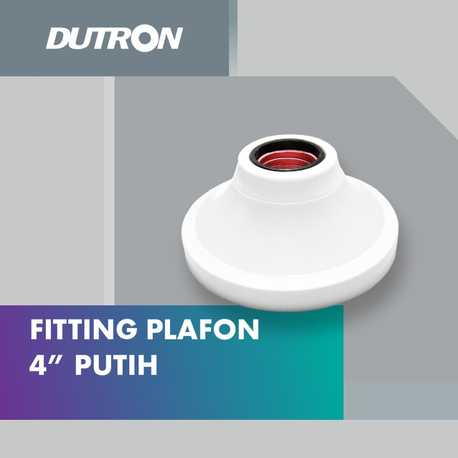 Jual Fitting Lampu Plafon Bulat Fiting Lampu Plafon Bulat 4 inch E27 ...