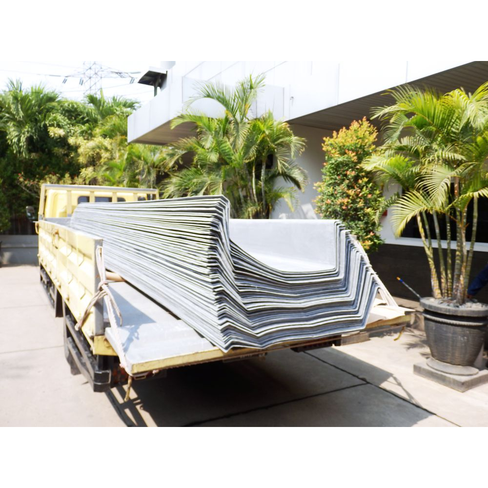 Jual Talang Air Fiberglass / FRP Gutter / Talang / Gutter FRP / Saluran ...