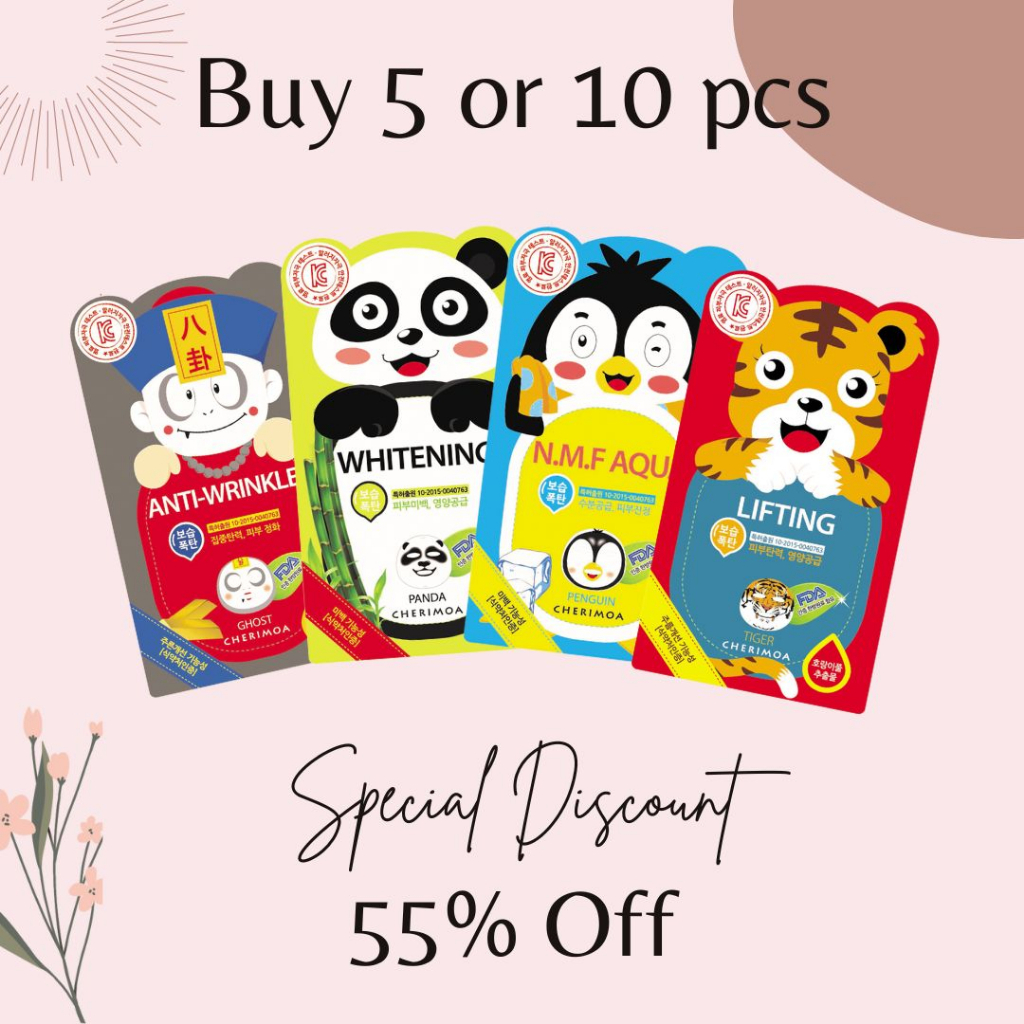 Jual K- Sheet Mask KOREA CHERIMOA Natural Face Mask - Masker Wajah ...