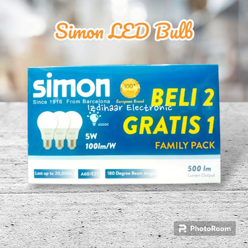 Jual SIMON Family Pack LED Bulb 5/7/9/11 Watt | Shopee Indonesia