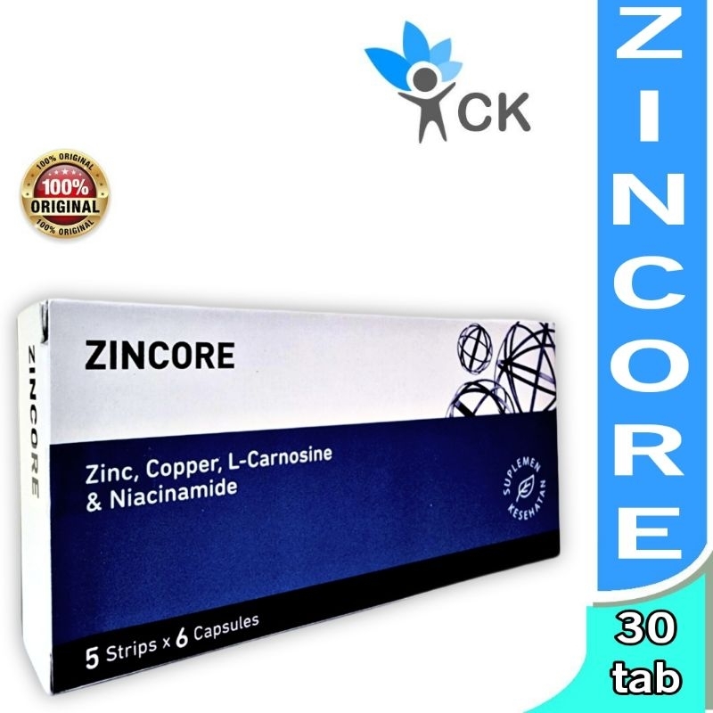 Jual ZINCORE BOX ISI 30 suplemen kecantikan dan daya tahan tubuh ...