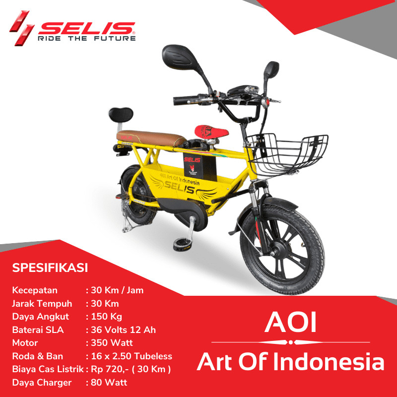 Jual Sepeda Listrik Selis Tipe AOI | Shopee Indonesia