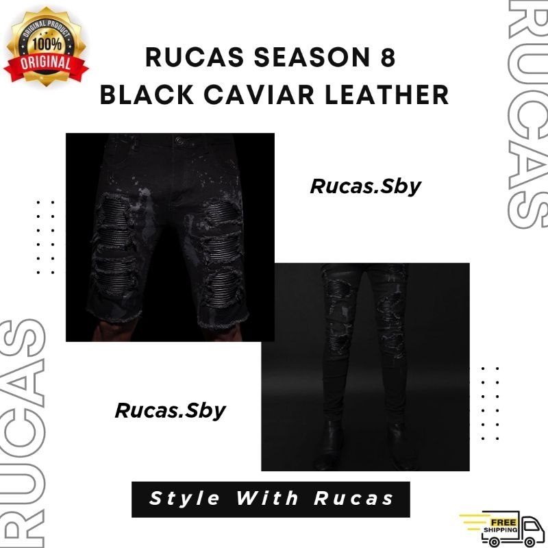 Jual Rucas Season 8 Black Caviar Leather ( Short & Long ) | Shopee ...