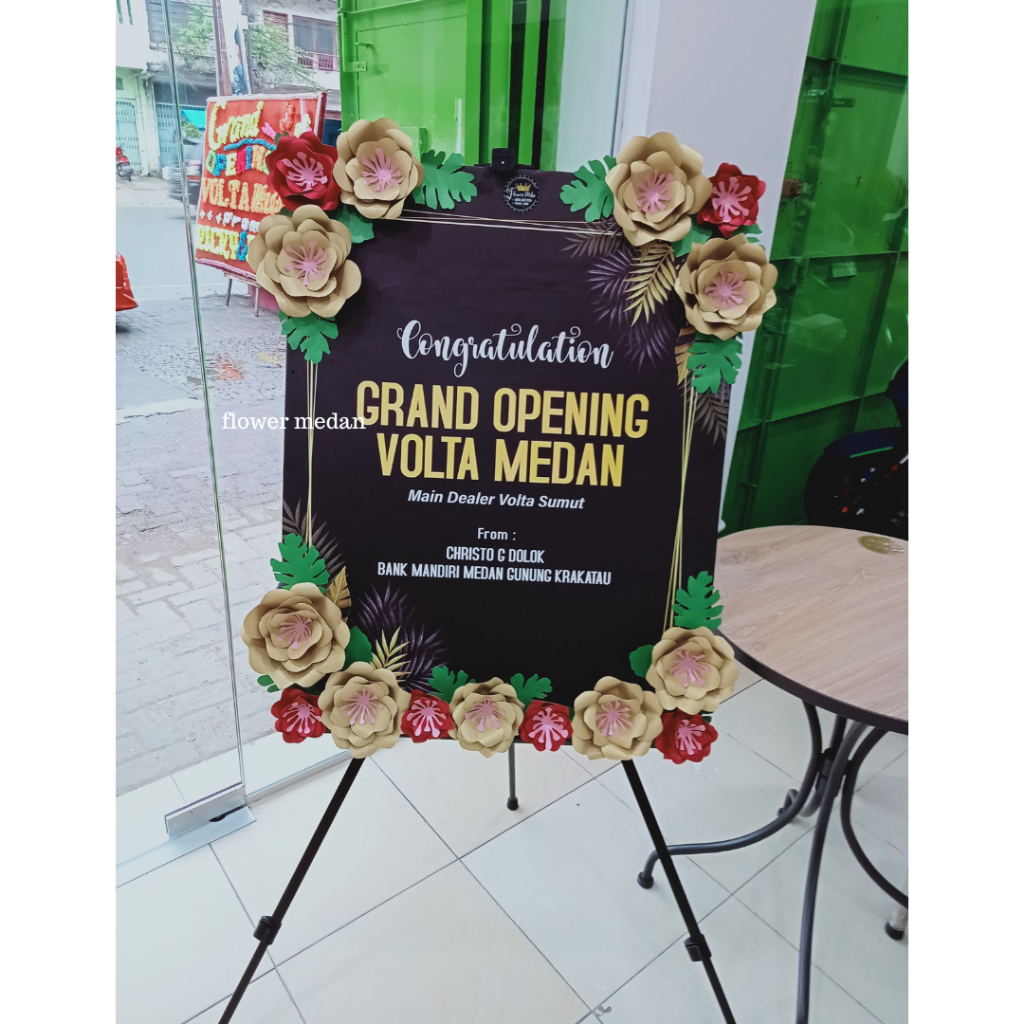 Jual papan ucapan Medan grand opening kantor paper giant | Shopee Indonesia
