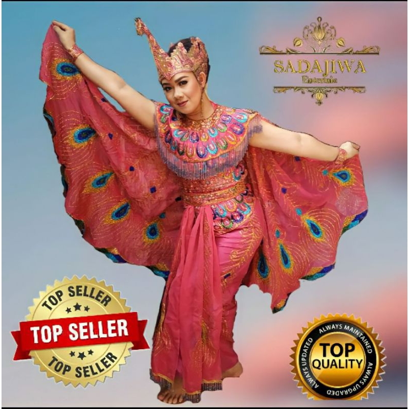 Jual Kostum Tari Merak Remaja - Dewasa Komplit Dengan Siger/Aksesoris ...