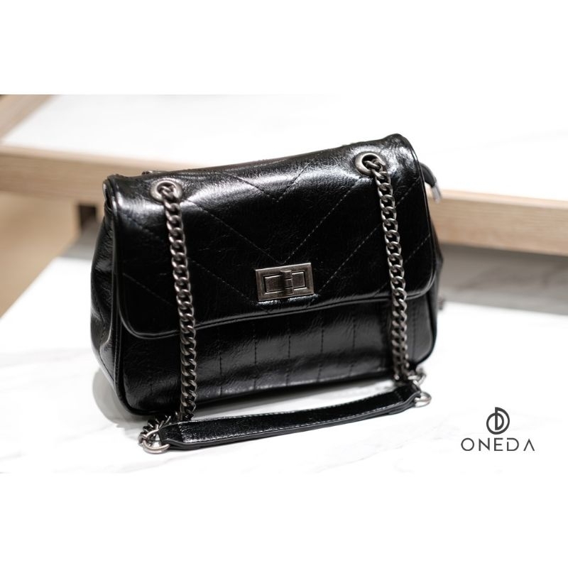 Jual Preloved Tas Bahu Oneda Black | Shopee Indonesia
