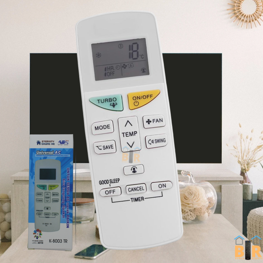 Jual Remot / Remote AC DAIKin Type K-8003 INVERTER / ecer dan grosir ...