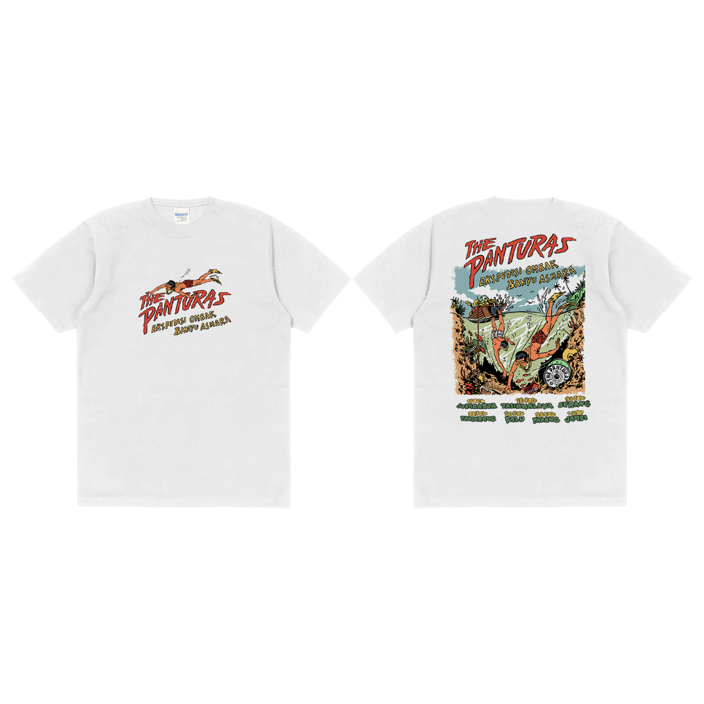 Jual Rockermusic T-shirt Band The Panturas - Tour Ekspedisi Ombak Banyu ...