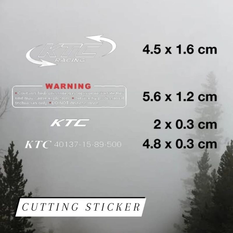 Jual sticker stiker per shock KTC set | Shopee Indonesia