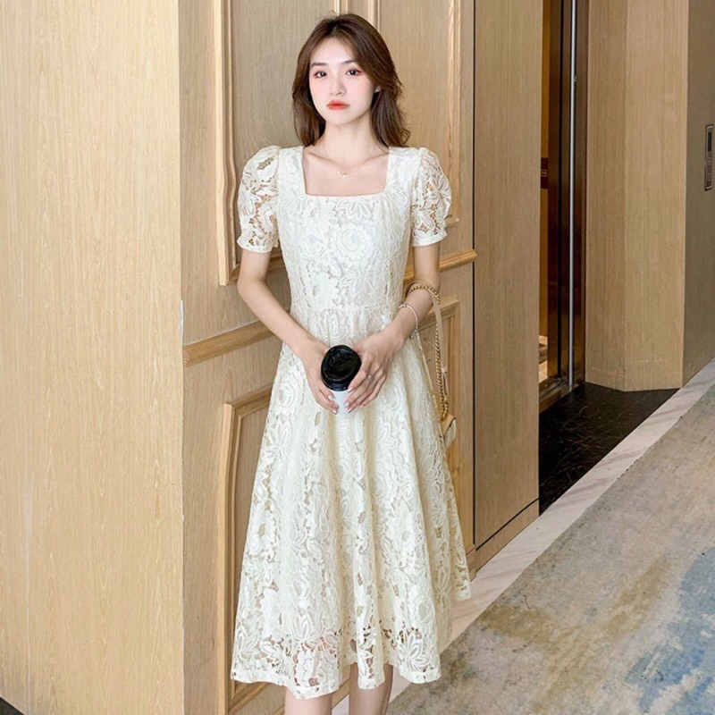 Jual Febe Dress Brocade Korean Dinner Party Formal Elegant Mewah Acara ...