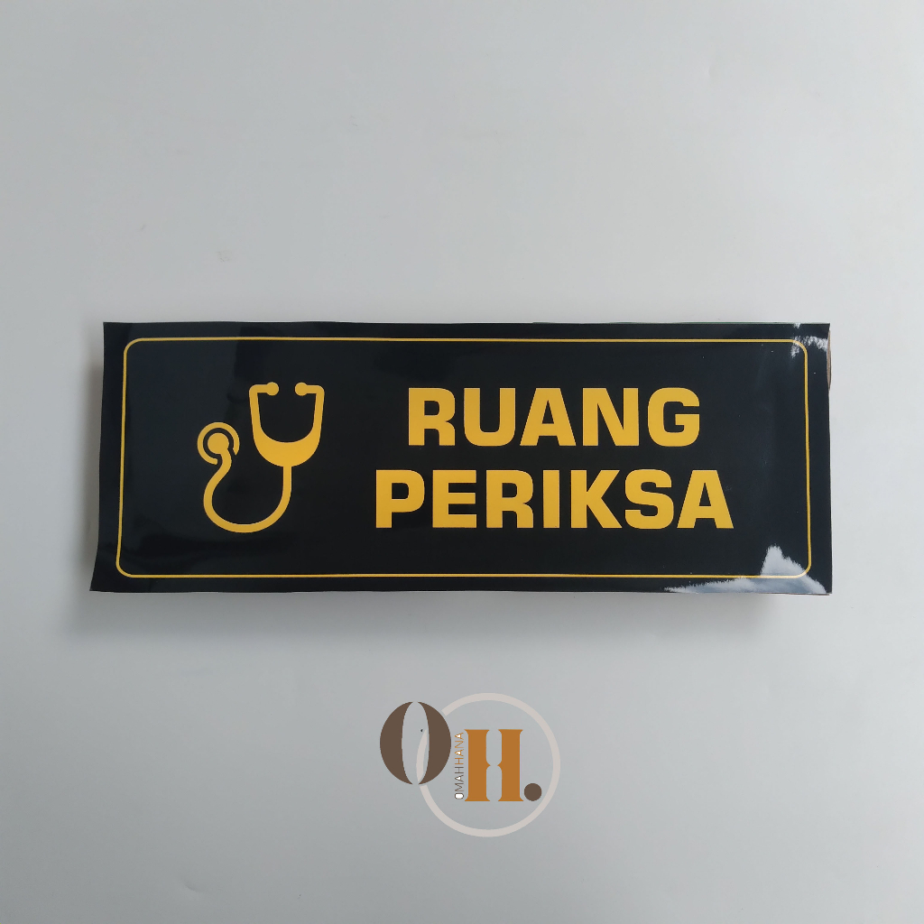 Jual Stiker Ruang Periksa - Stiker Penanda Tempat Ruang Periksa Vinyl ...