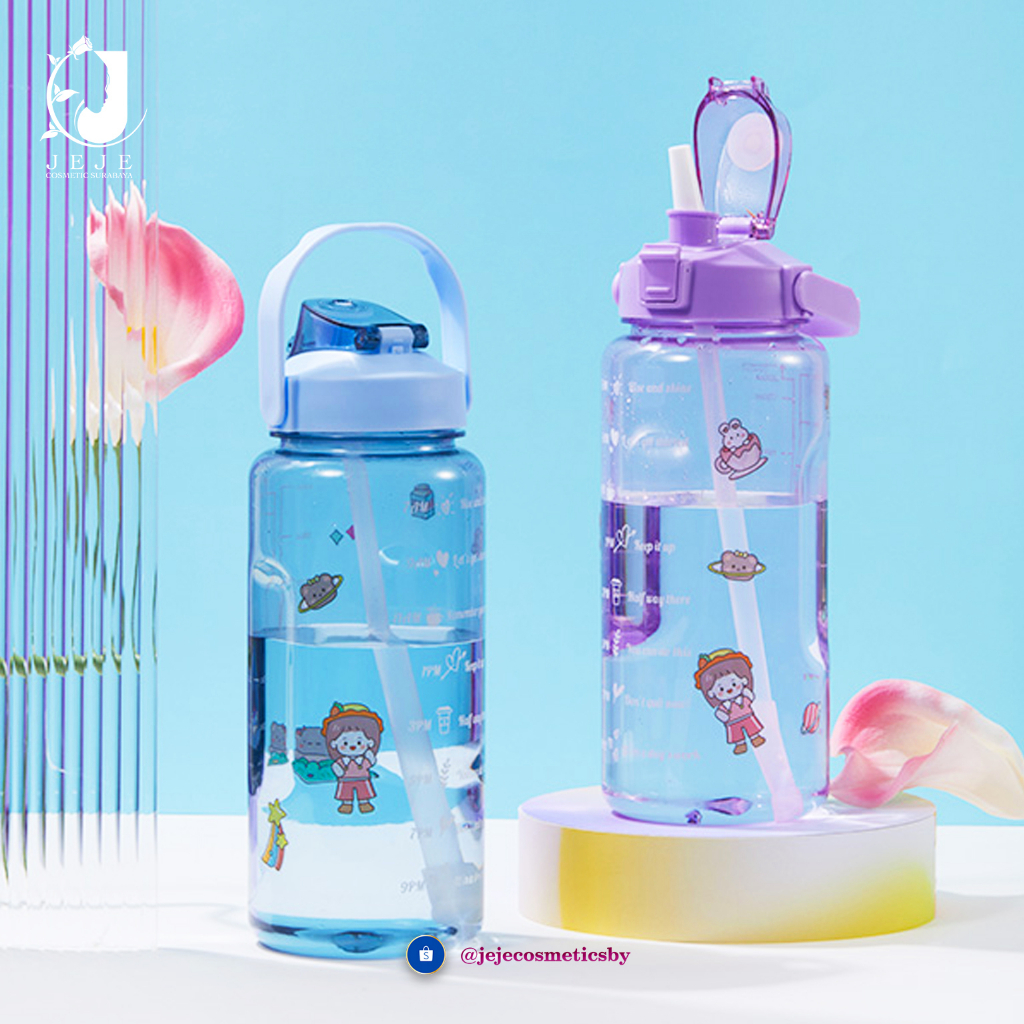 Jual Bonbox Botol Minum Motivasi 2 Liter 2000ml Jumbo I Tumbler ...