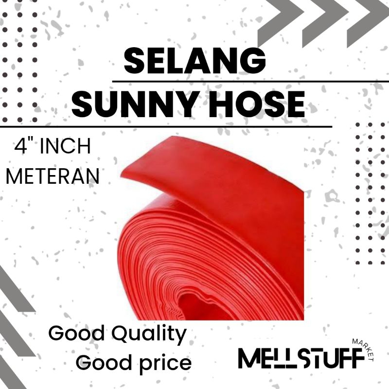 Jual Selang Sunny Hose 4" Inch Meteran (Eceran) 3 Bar Selang Buang ...