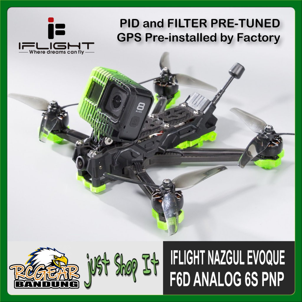 Jual iFlight Nazgul Evoque F5 F5D Analog FPV Racing Drone 6S PNP No Rx ...