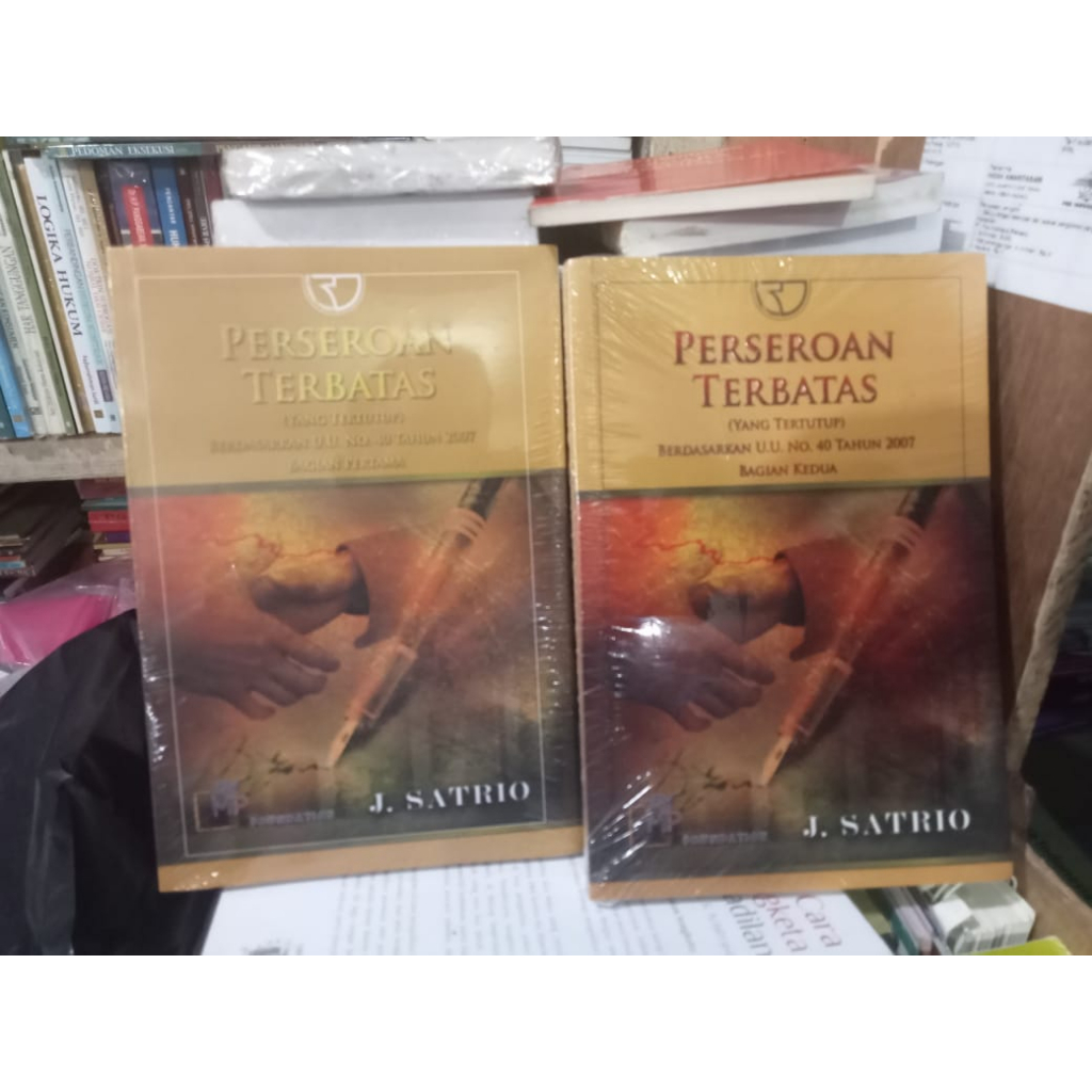 Jual perseroan terbats buku pertama dan buku kedua j satrio original ...