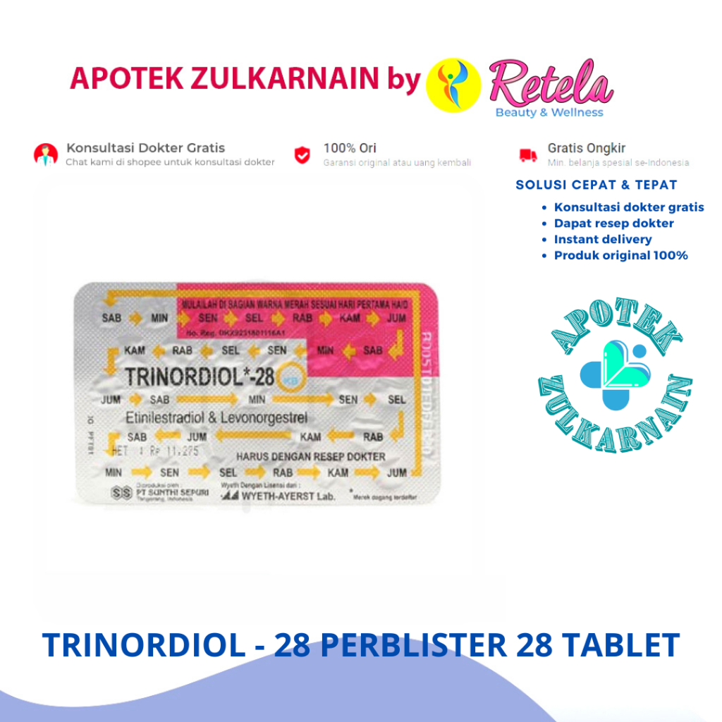 Jual Trinordiol - 28 Perblister 28 Tablet | Shopee Indonesia