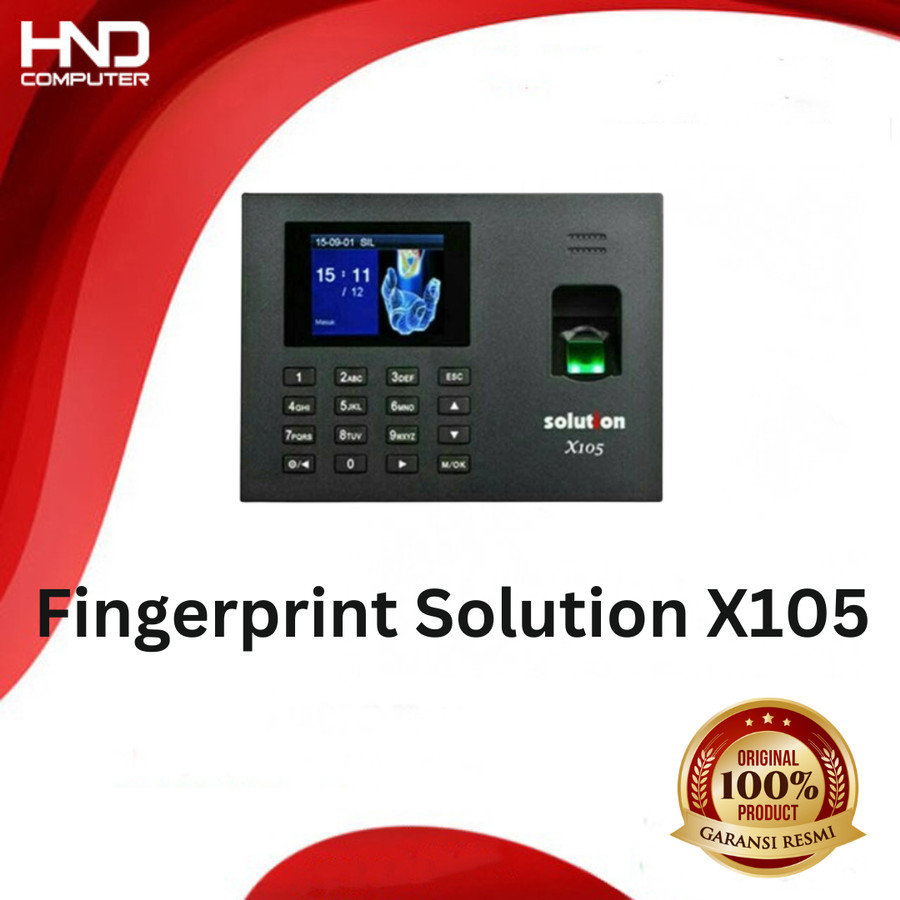 Jual Mesin Absensi Fingerprint Solution X105 | Shopee Indonesia