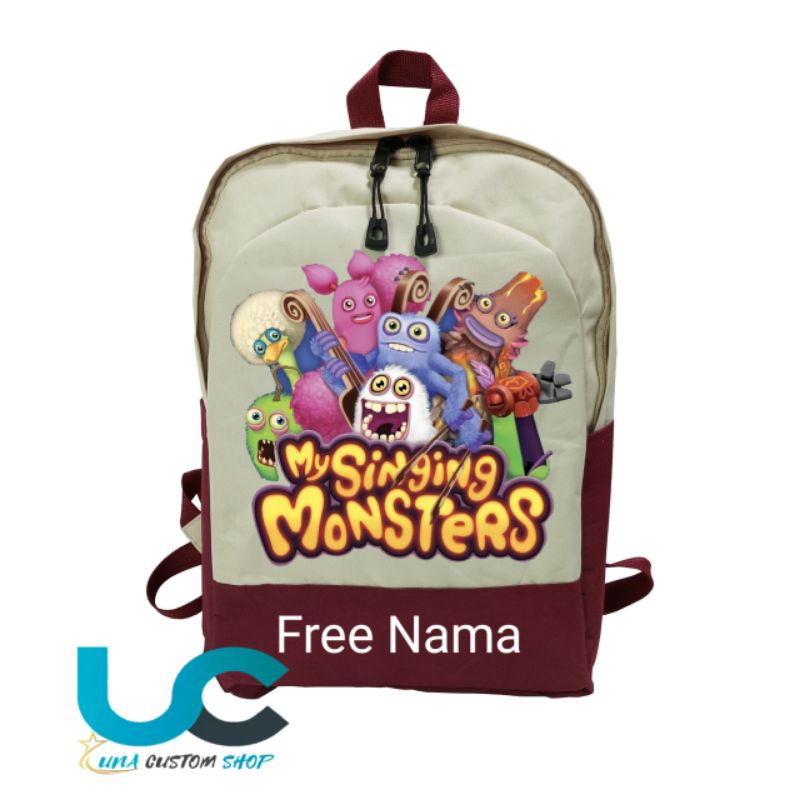 Jual Tas Anak My Singing Monster | Tas Sekolah Gambar My Singing ...