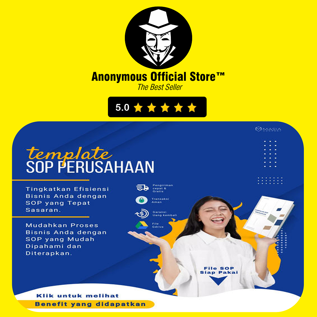 Jual TEMPLATE SOP PERUSAHAAN HRD GA + FLOW CHART + FORM + TRAINING SDM ...