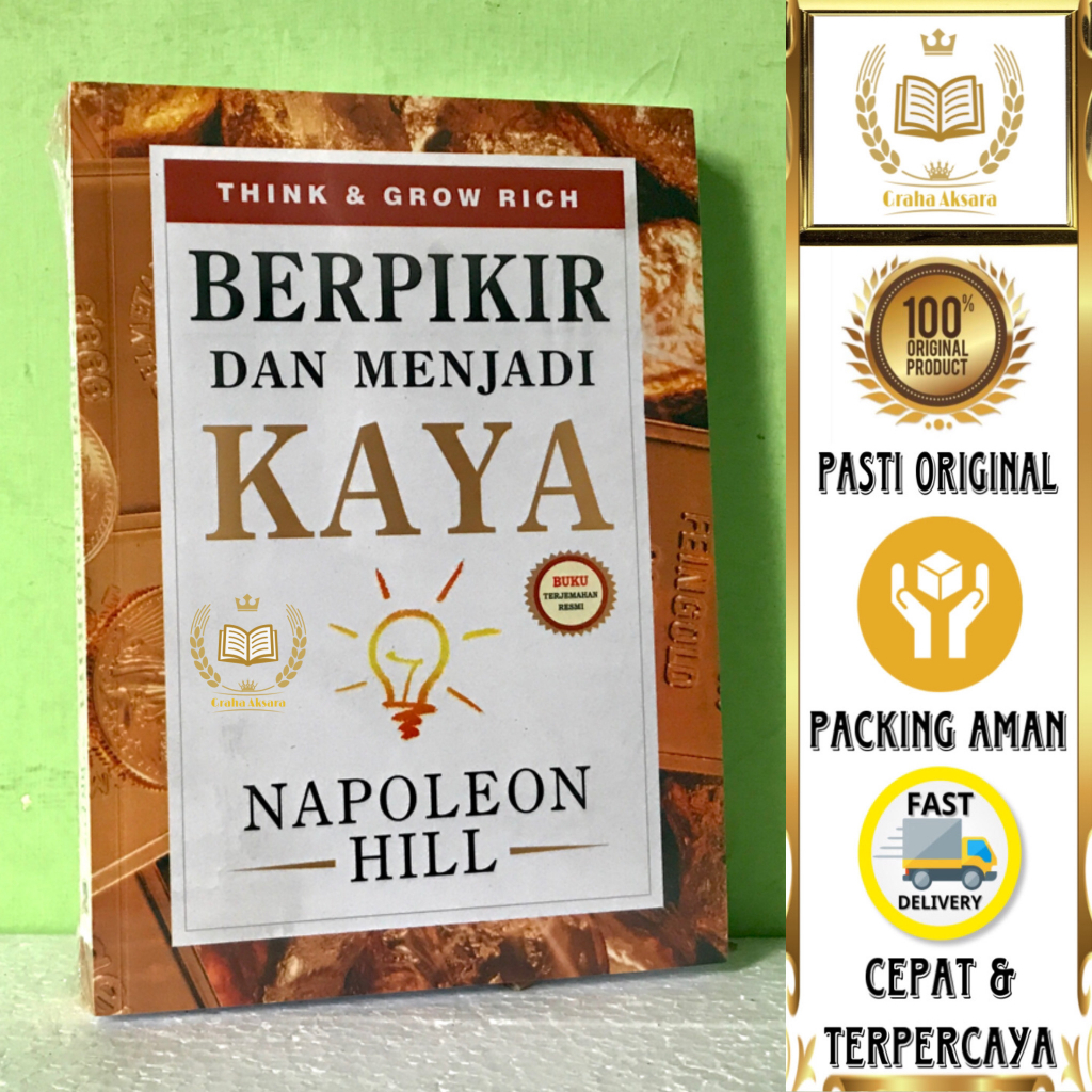 Jual Buku Berpikir Dan Menjadi Kaya Think And Grow Rich Napoleon Hill