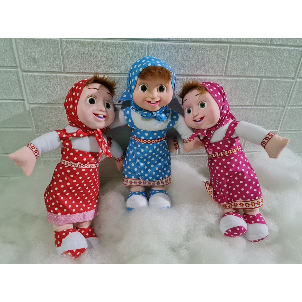 Jual Boneka/Boneka Marsha/Boneka MARSHA LUCU WArna Warni Muka Karet ...