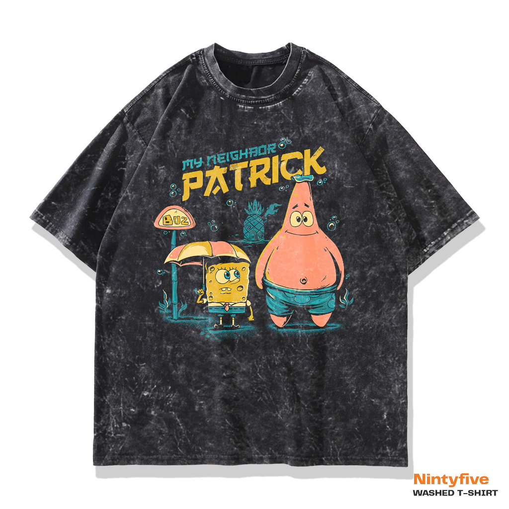 Jual Kaos Patrick Star My Neighbor Oversize Washed | Shopee Indonesia