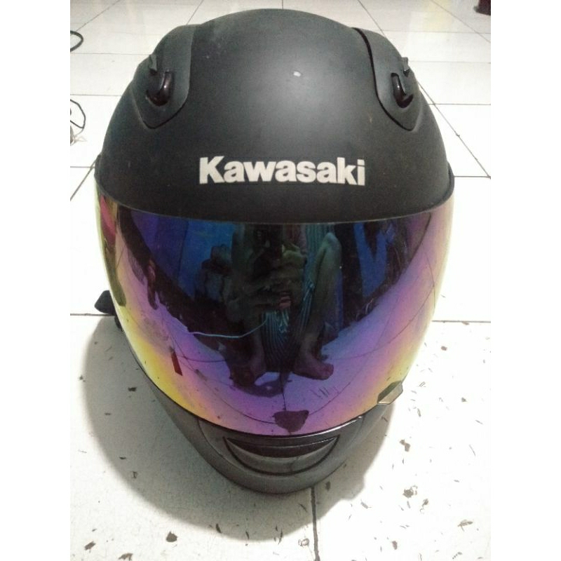 Jual HELM FULL FACE ORI KAWASAKI NINJA 250CC | Shopee Indonesia