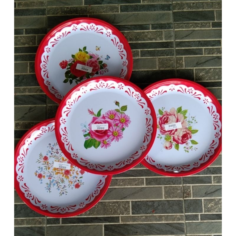 Jual Talam / Nampan Enamel Jadul Bulat Bunga 30 Cm | Shopee Indonesia