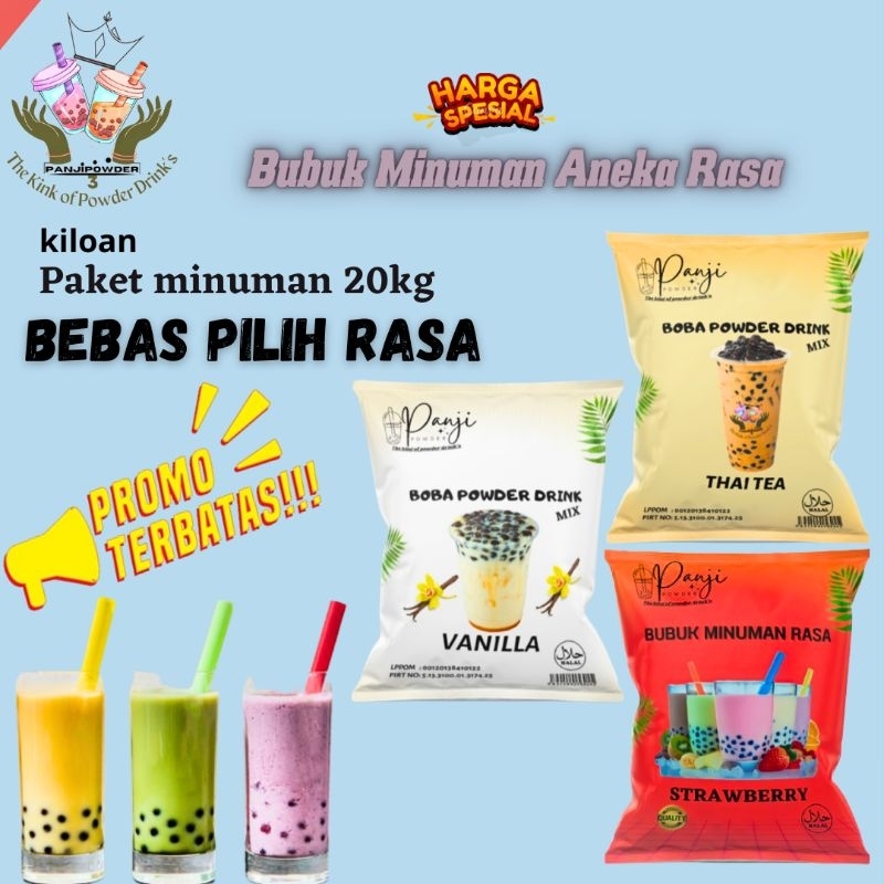 Jual MINUMAN PAKET USAHA 20kg BUBUK MINUMAN RASA MINUMAN BUBUK PREMIUM ...