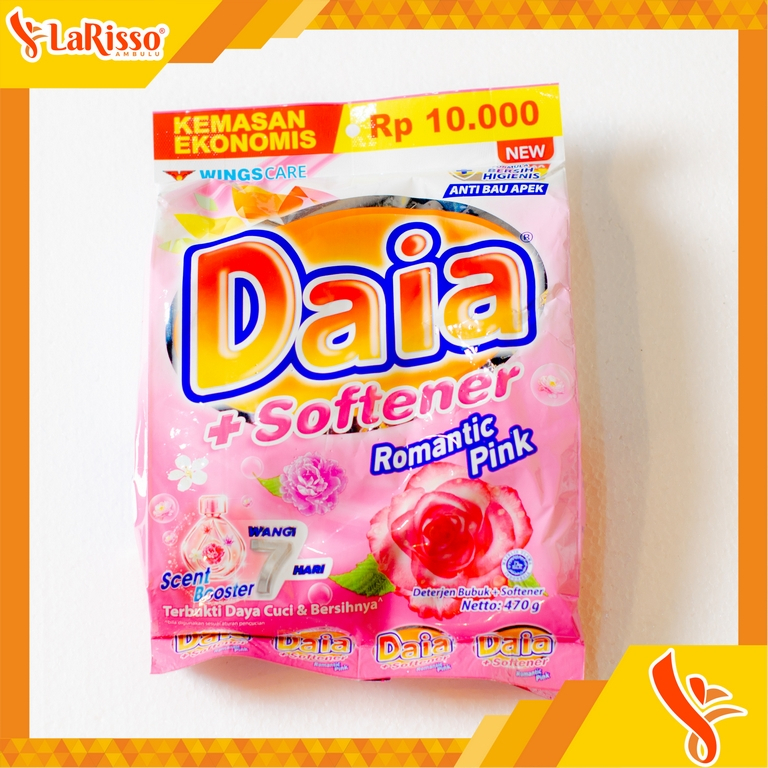 Jual DAIA DETERGEN PAKAIAN SOFTENER PINK 470GR | Shopee Indonesia