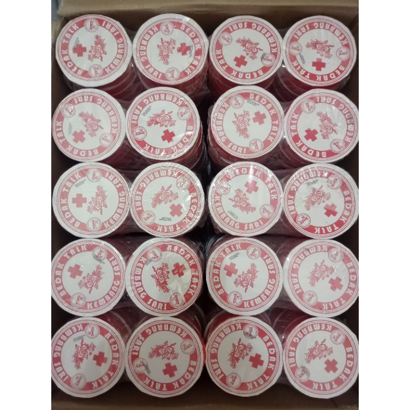 Jual bedak Talk Kembang Sari atau Bedak Palang Merah (6pcs) 50g ...