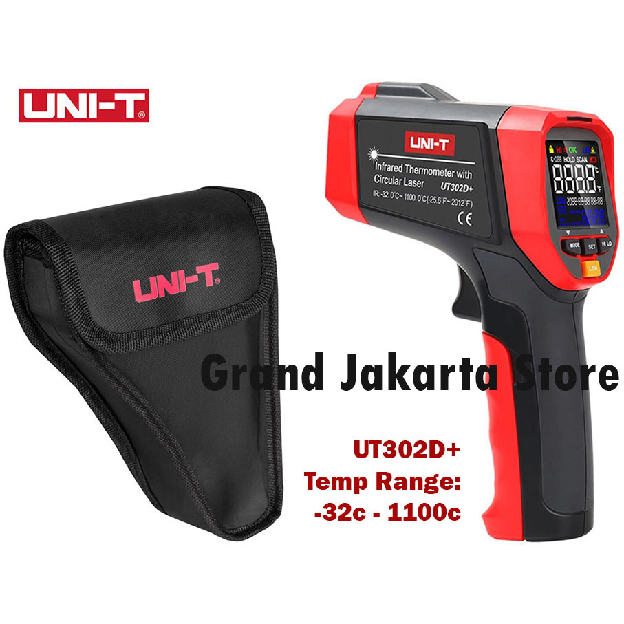 Jual UNI-T UT302D+ Infrared Thermometer UT-302D Gun Termometer UNIT Termogun UT302D UNI T IR ...