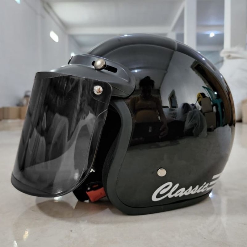 Jual HELM CLASSIC DEWASA | Shopee Indonesia