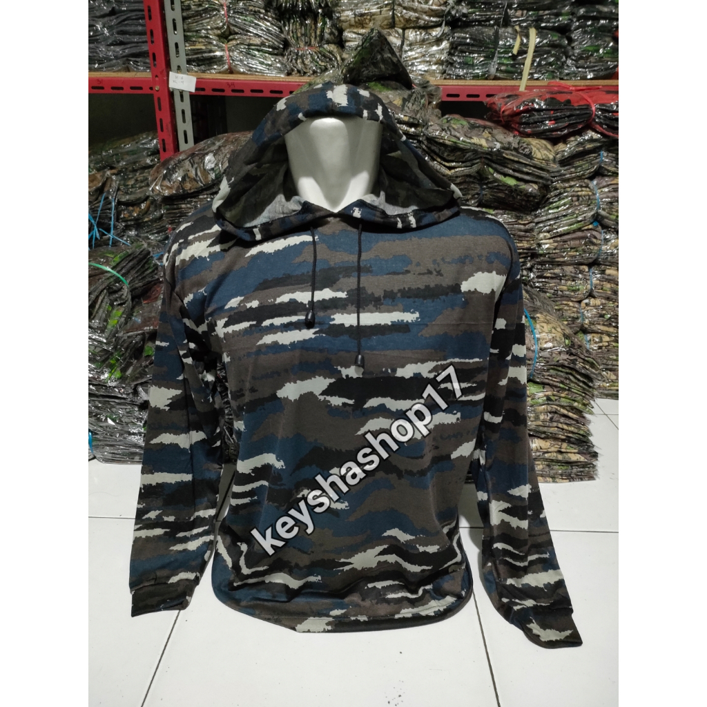 Jual Baju hodie loreng tni al / kaos tudung loreng tni al | Shopee ...