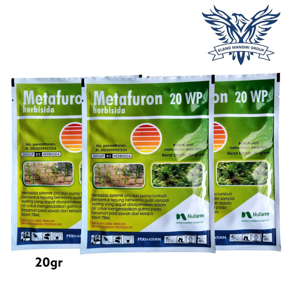 Jual Metafuron 20 WP 20 gr Herbisida Sistemik Methyl Metsulfuron Pra ...