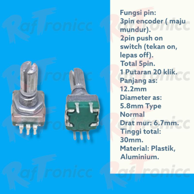 Jual Normal Shaft 5Pin Taiwan Green Rotary Encoder Digital Potentio ... Jual Normal Shaft 5Pin Taiwan Green Rotary Encoder Digital Potentio ...