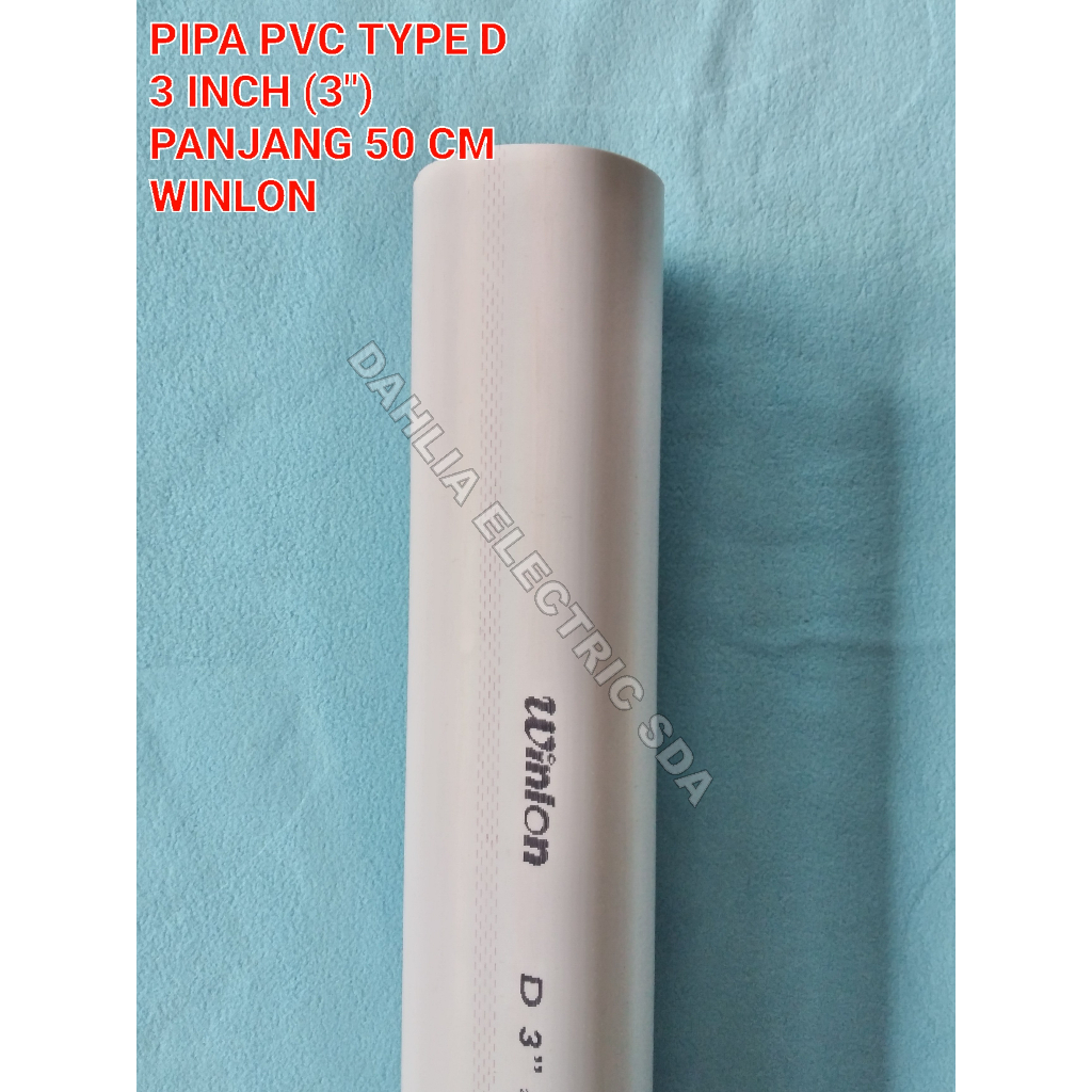 Jual PIPA PVC 3 INCH PANJANG 50CM PUTIH WINLON | Shopee Indonesia