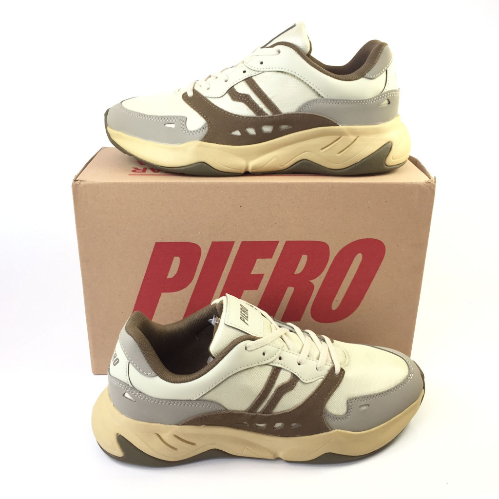 Jual SEPATU PIERO P21045 ERGO LITE BEIGE-SAND/SEPATU SNEAKERS/PIERO ...