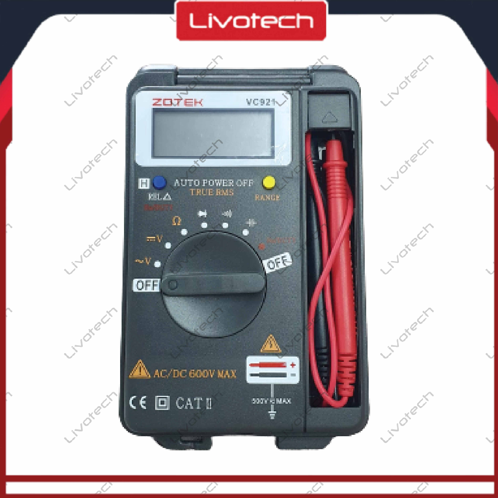Jual Zotek VC921Multimeter Digital Avometer Multi Tester AC DC VC-921 ...