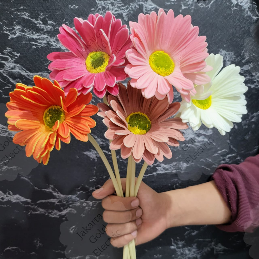 Jual Bunga Daisy Gerbera Artificial High Quality/Bunga Palsu Real Touch ...