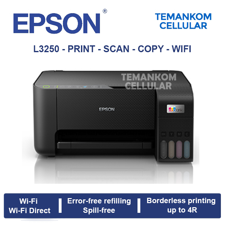 Jual Printer Epson L3250 Print Scan Copy Wifi infus all in one print dengan smartphone / Hp ...