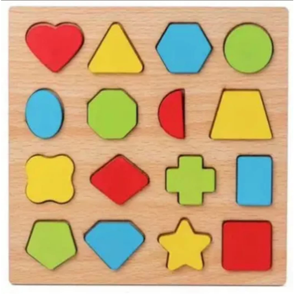 Jual PUZZLE BALOK/PUZZLE 3D CHUNKY/MAINAN ANAK PUZZLE TIMBUL KAYU/ANGKA ...