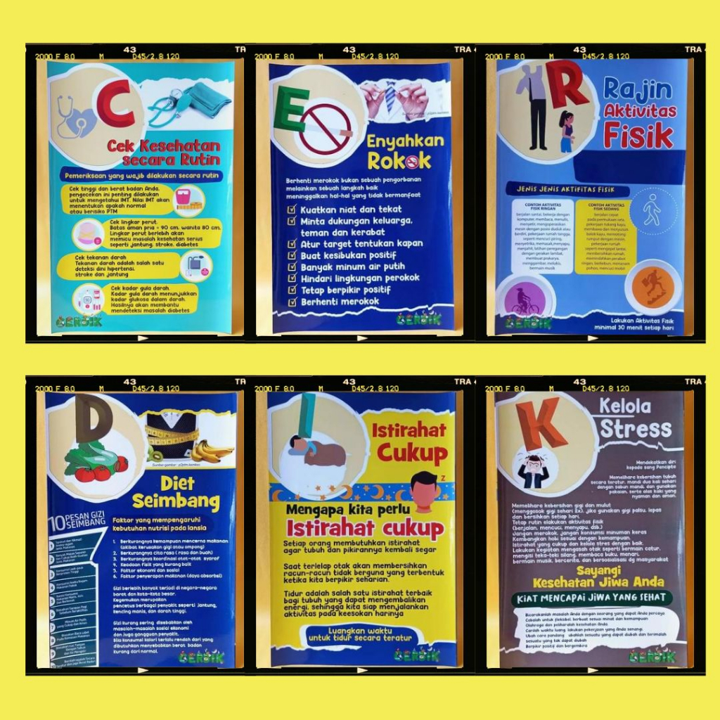 Jual Paket Poster | Paket Poster CERDIK | Poster Kesehatan | Poster PTM ...