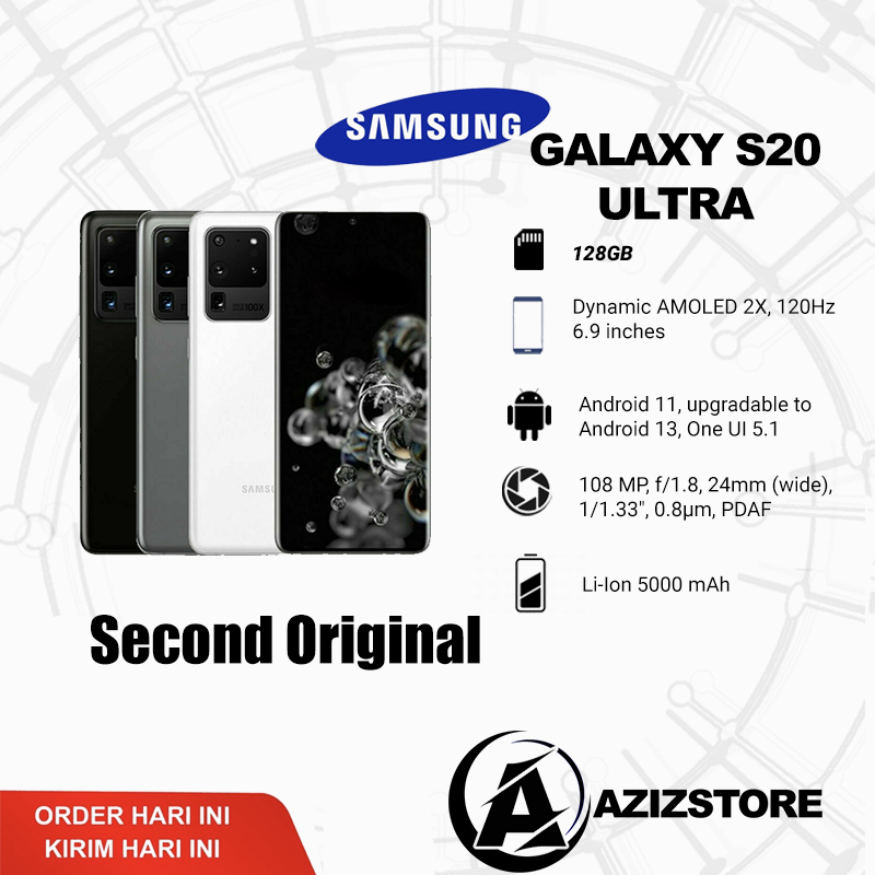 Jual Samsung Galaxy S20 ULTRA 5G RAM 12GB/256GB 12GB/128GB SECOND ...